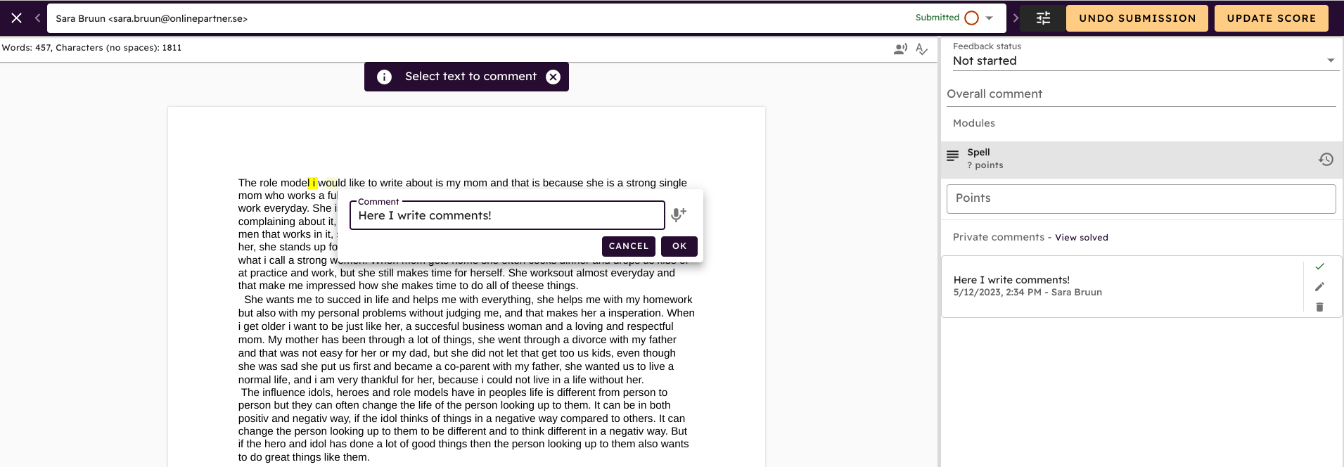 How to provide feedback – Trelson Helpdesk